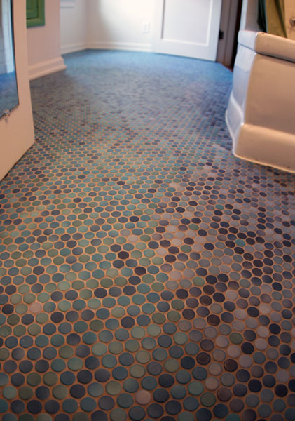 Penny Tile, Subtle Gradient — Wolf Custom Tile and Design